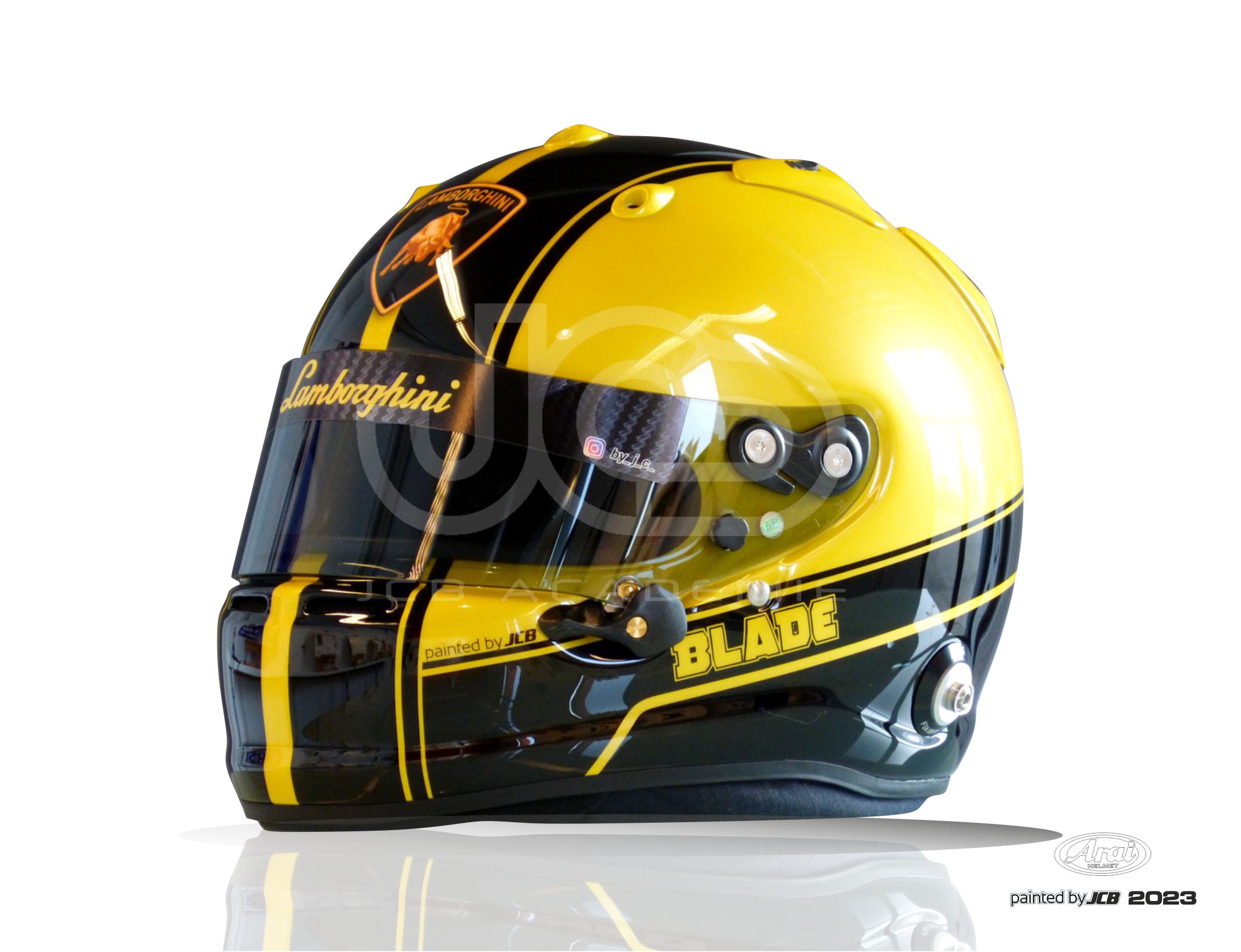 ARAI GP7 Blade design 2023 painted by JCB | JCB Création