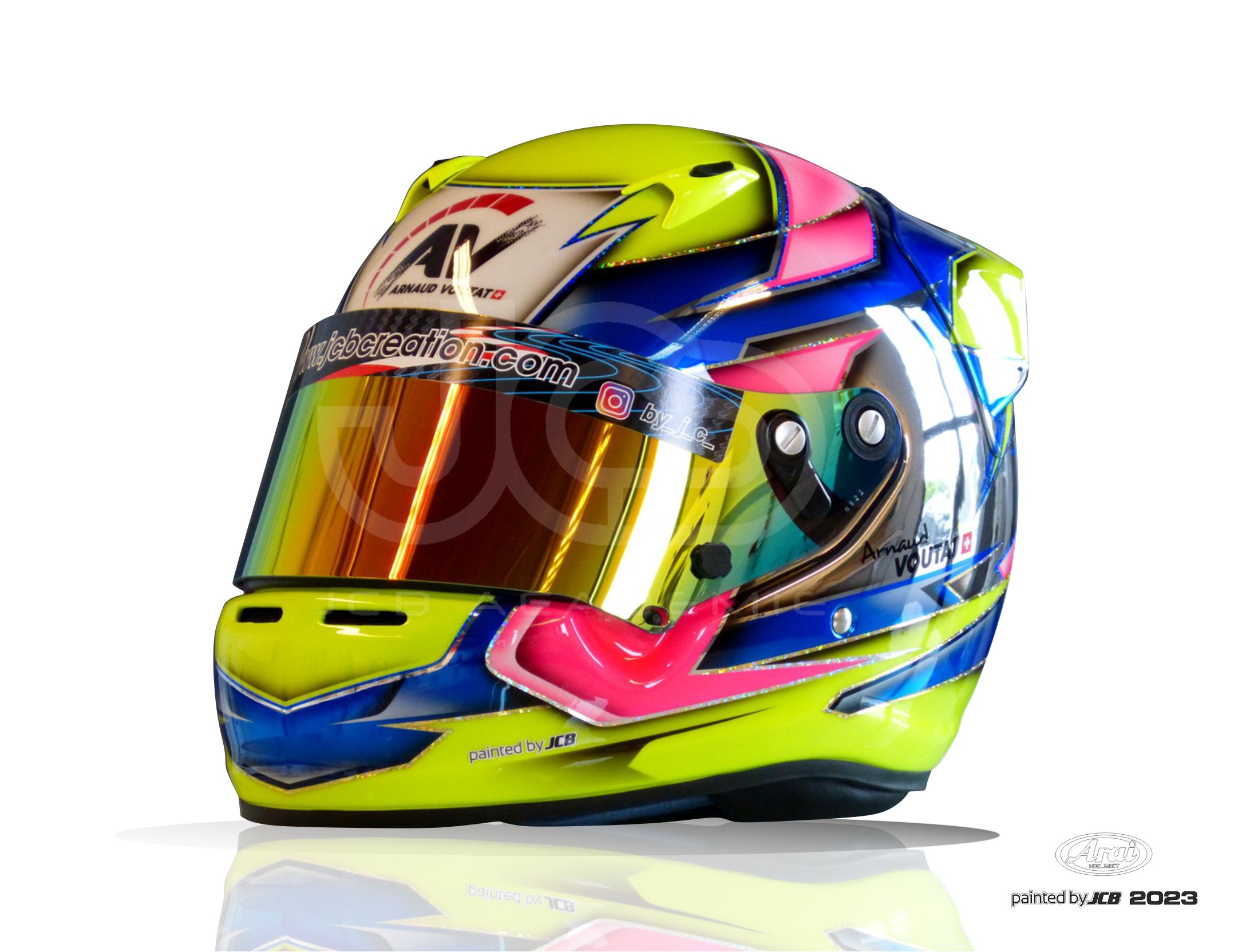 Arai CK6 A.Voutat design 2023 painted by JCB | JCB Création