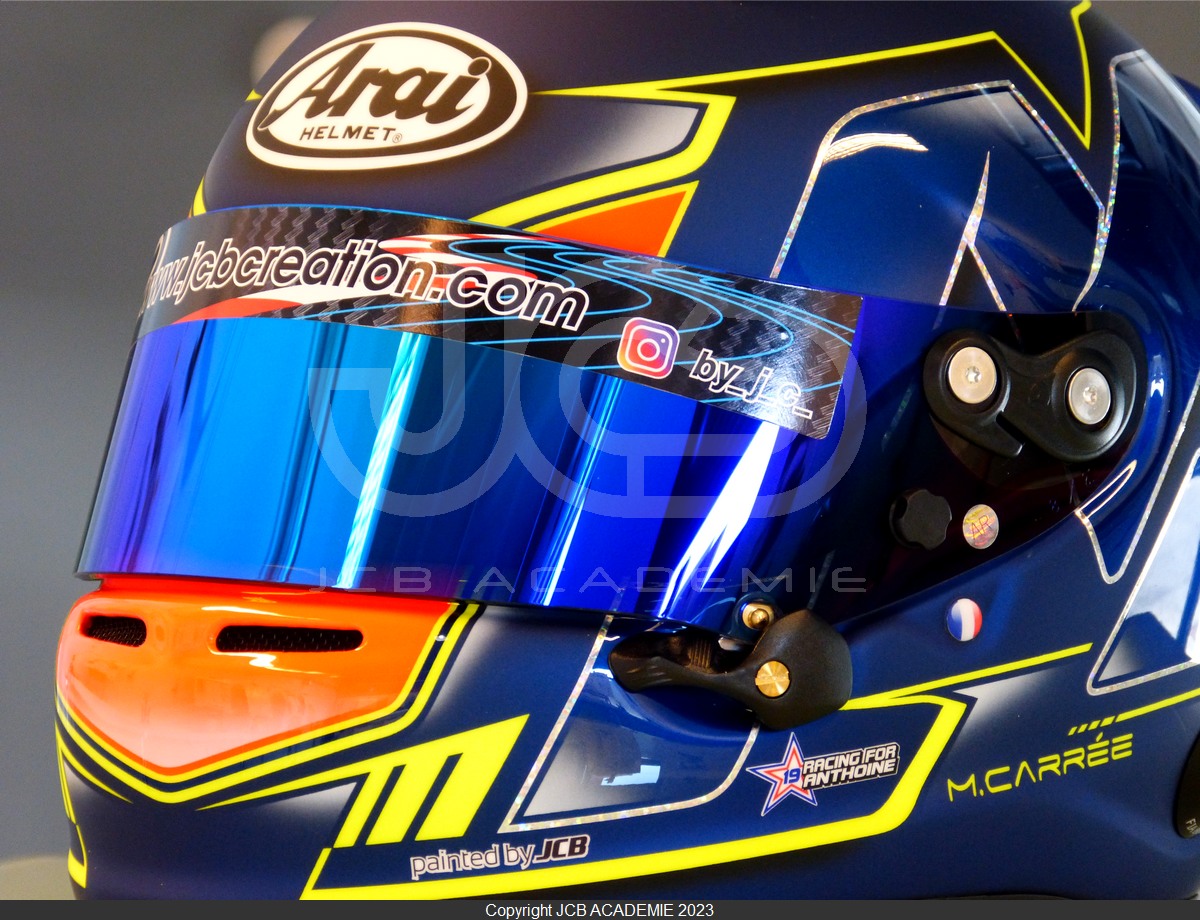 Arai GP7 M.Carrée design 2023 painted by JCB | JCB Création