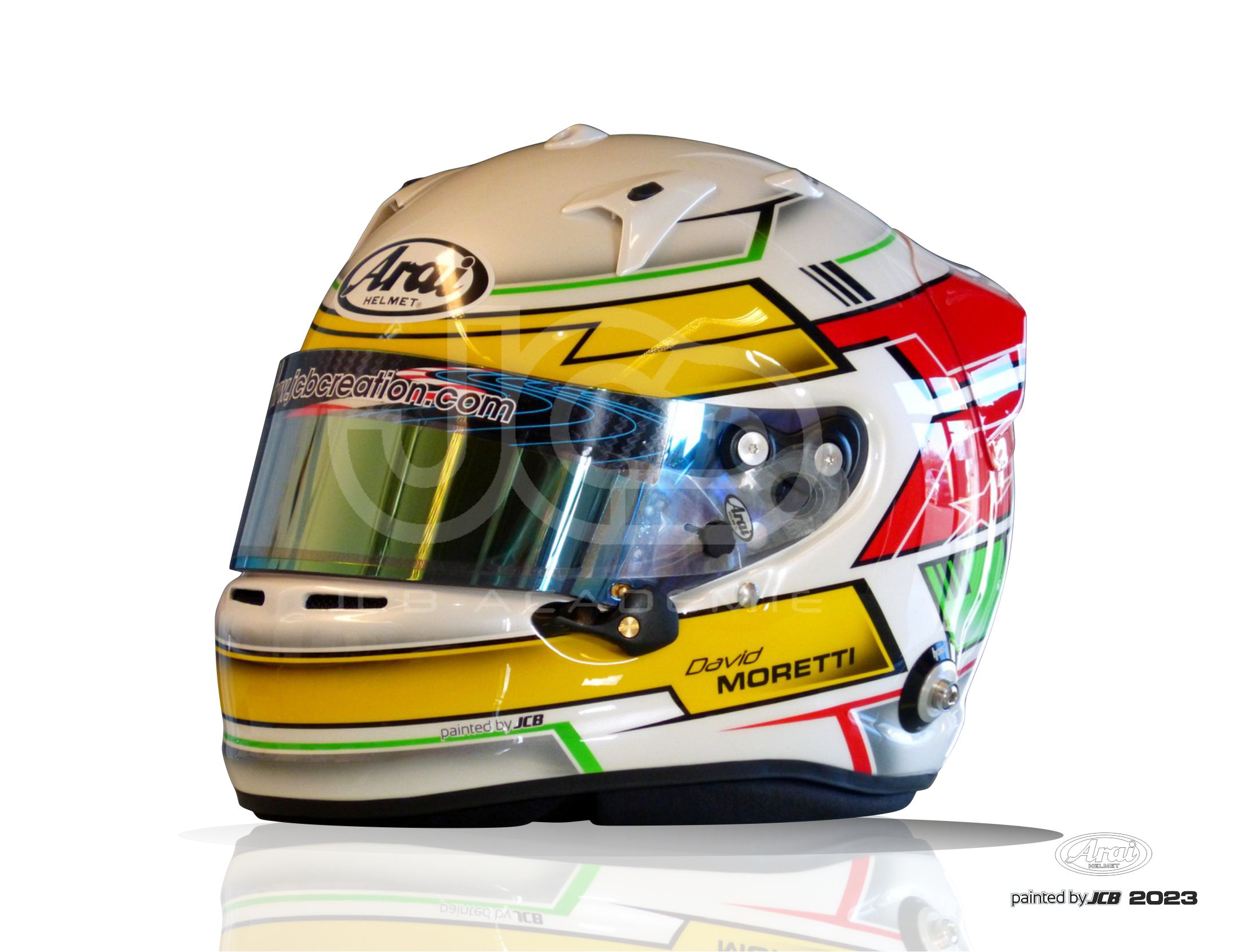 Arai GP7 D.Moretti design 2023 painted by JCB | JCB Création