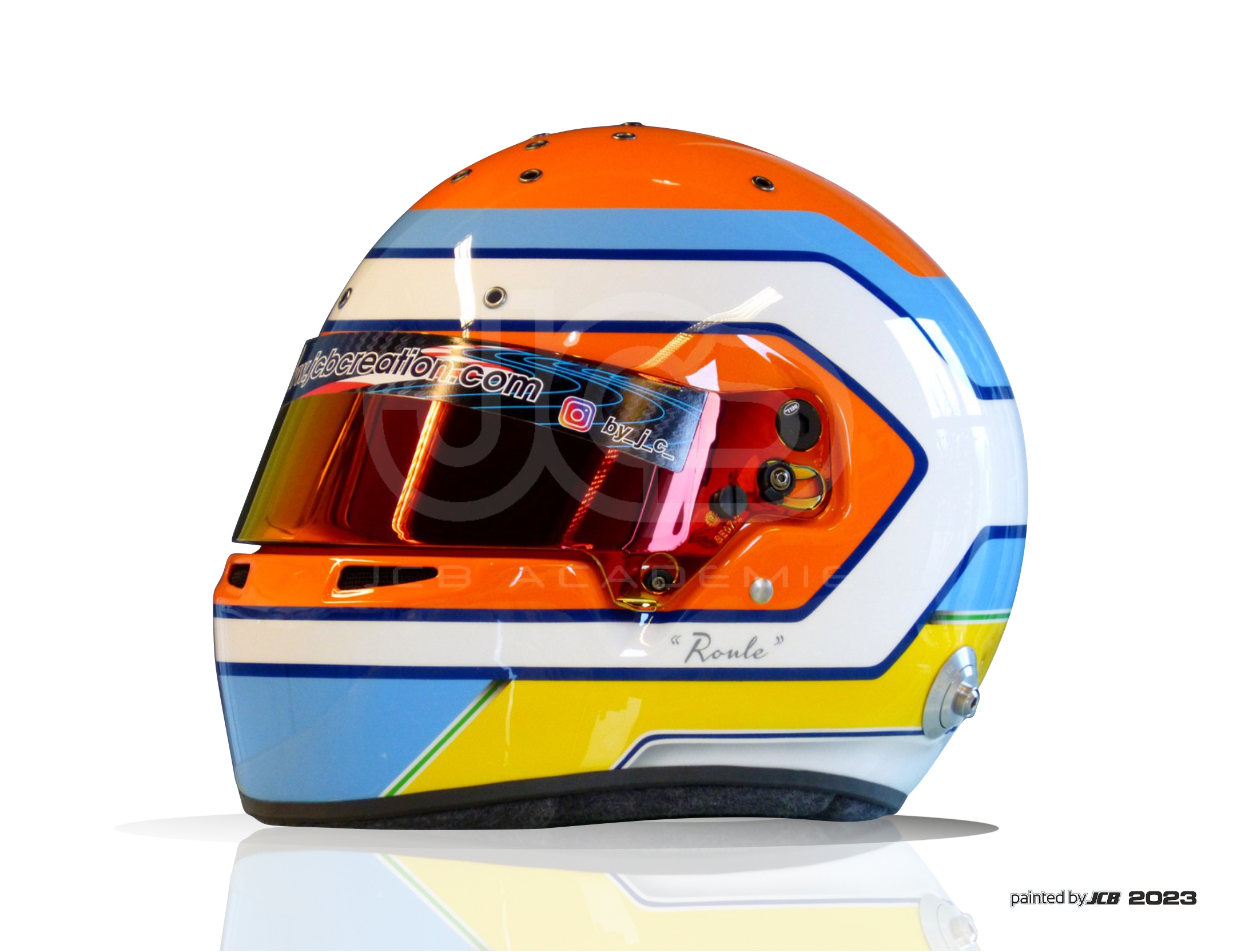 Bell RS7 Pro Ch.RAMES design 2023 painted by JCB | JCB Création