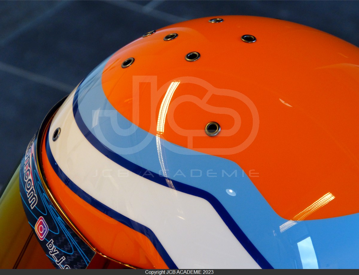 Bell RS7 Pro Ch.RAMES design 2023 painted by JCB | JCB Création