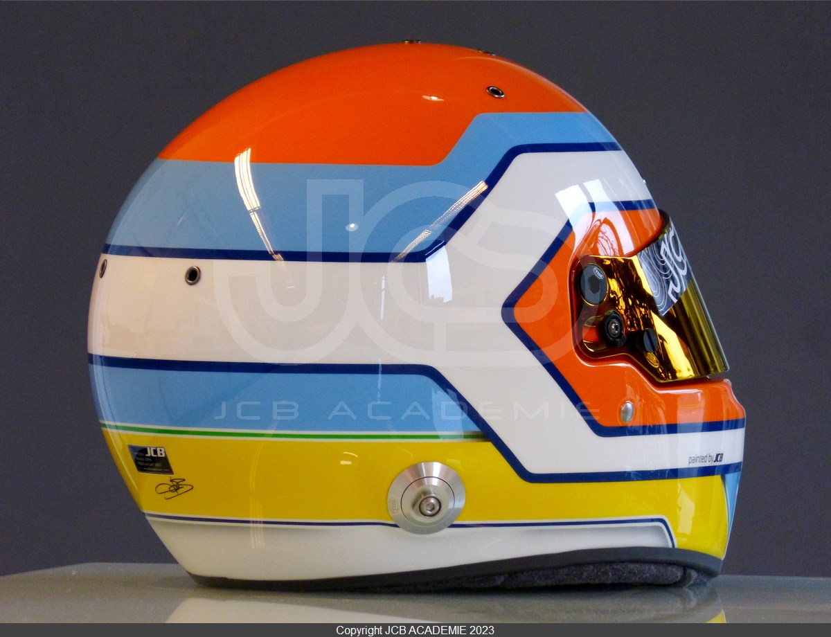 Bell RS7 Pro Ch.RAMES design 2023 painted by JCB | JCB Création