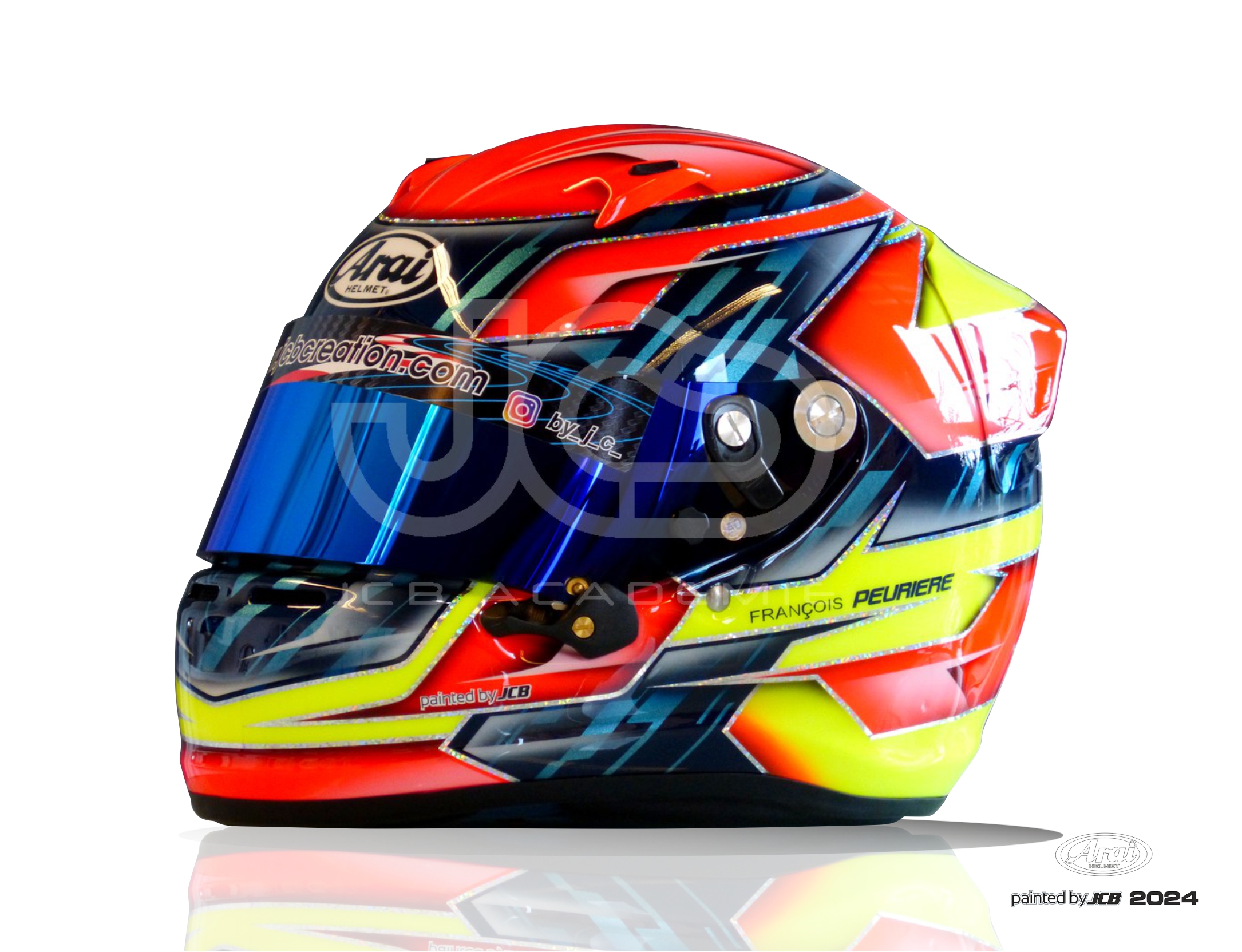 Arai SK6 François Peuriere design 2024 painted by JCB | JCB Création