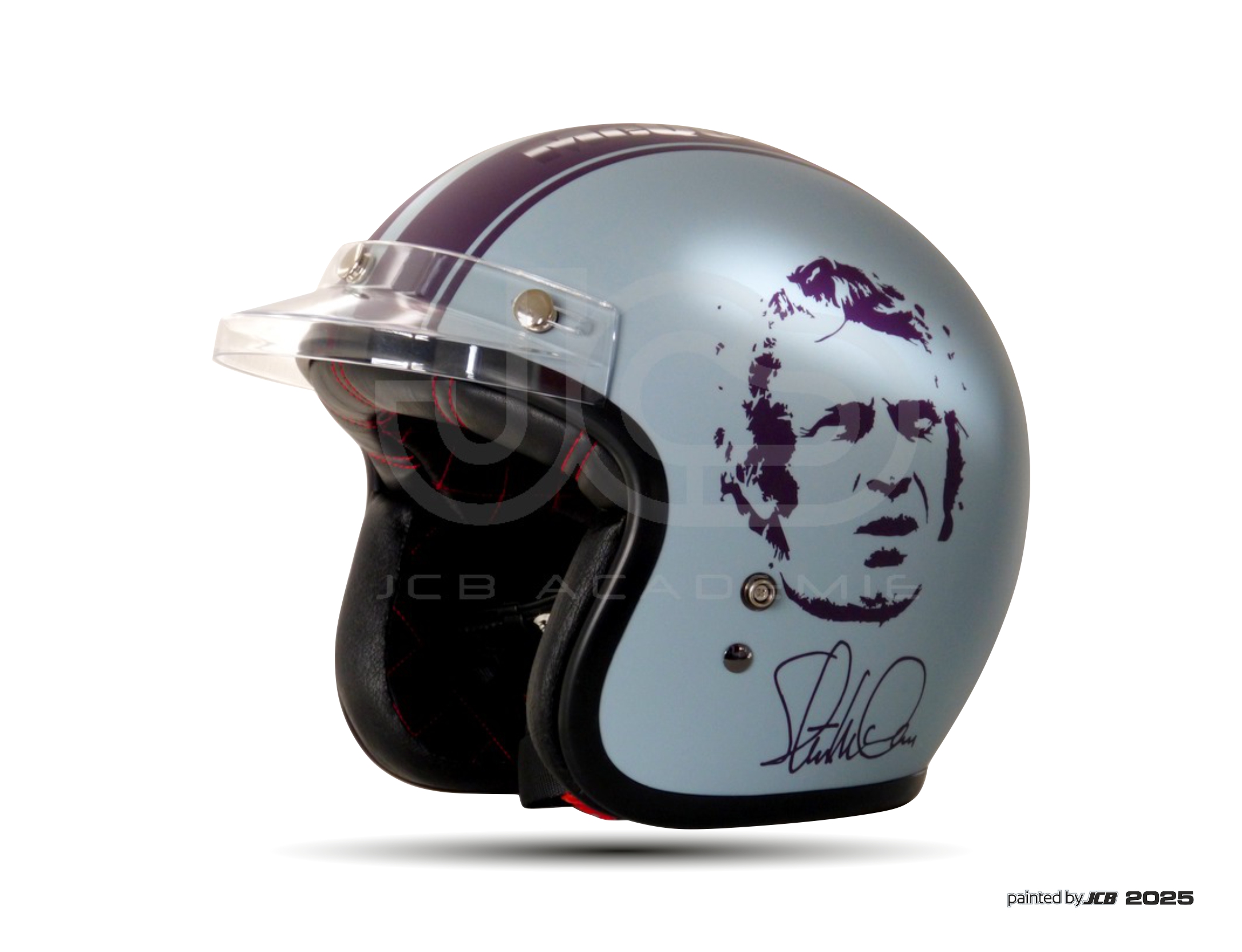 Bell Jet 500 McQueen design 2025 painted by JCB | JCB Création
